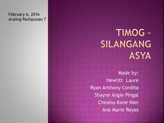 Ang Layunin ng mga Amerikano | PPT