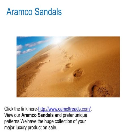 Aramco sandals | PPT