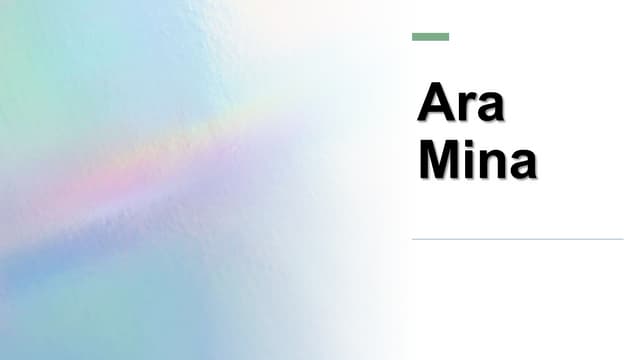 Ara Mina Biography Career Life Showbiz Singingpptx