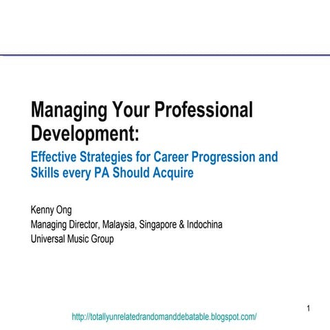Managing Your Professional Development | PPT | Resume Writing and ...