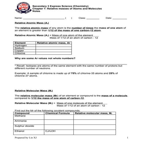 Ar And Mr Notes | DOC