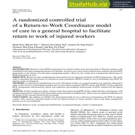 Return to Work | PPTX