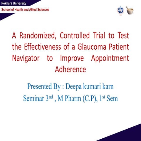 A Randomized, Controlled Trial to Test the Effectiveness of a Glaucoma ...