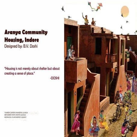 Aranya Housing India. By BV Doshi Low Cost | PDF