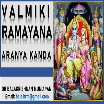 Valmiki Ramayana Online Class - Aranya Kanda, Session 13 | PDF