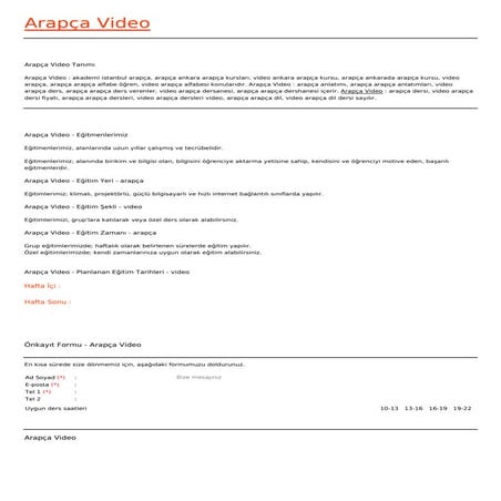 Arapca ornegi | PDF