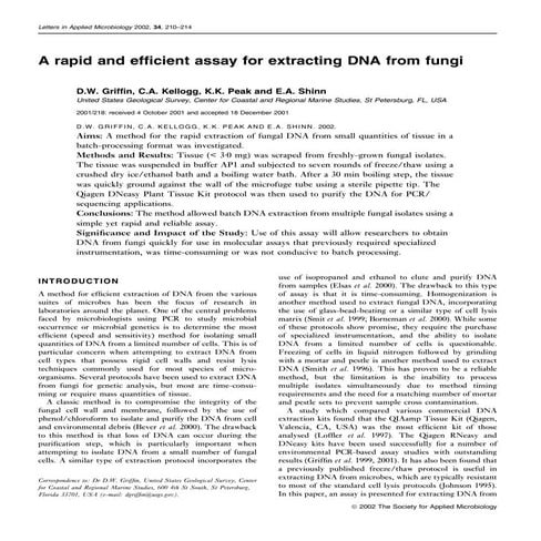 Dna extraction onions | PDF