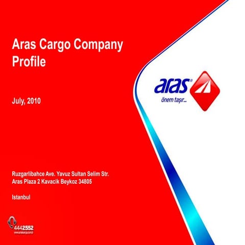 Aras Cargo Company Profile 2010 | PPTX