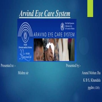 Aravind Eye Care System | PPTX