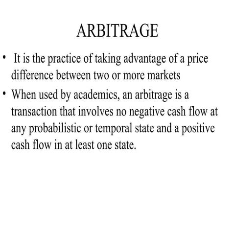 Arbitrage Pricing Theory - Marketing Pricing | PPTX
