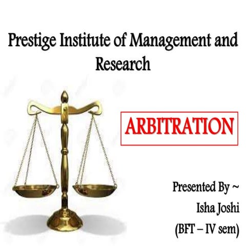Arbitration | PPT