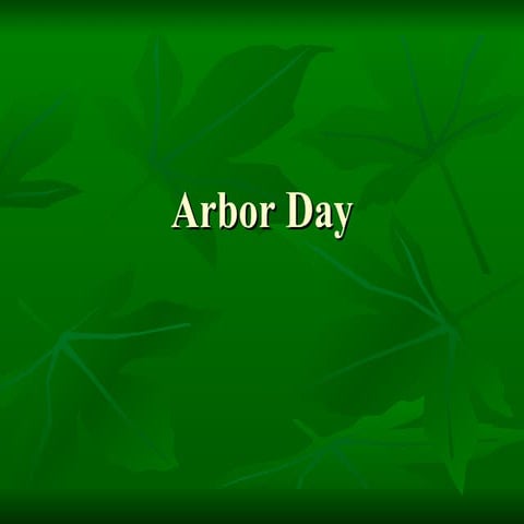 arbor day | PPT