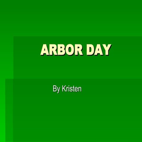 Arbor/earth day | PPT
