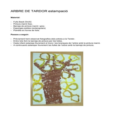 Arbre de tardor amb paper de seda | PDF