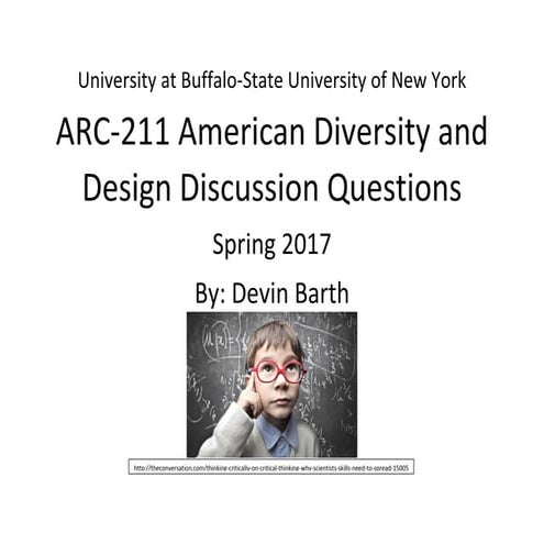 ARC 211 American Diversity and Design Devin Barth | PPT