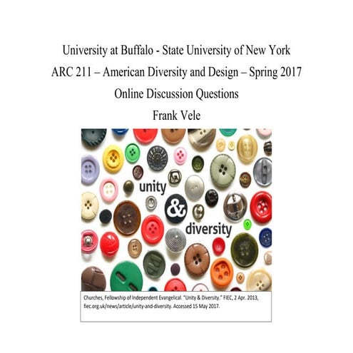 ARC 211: American Diversity and Design: Melanie Lee | PDF
