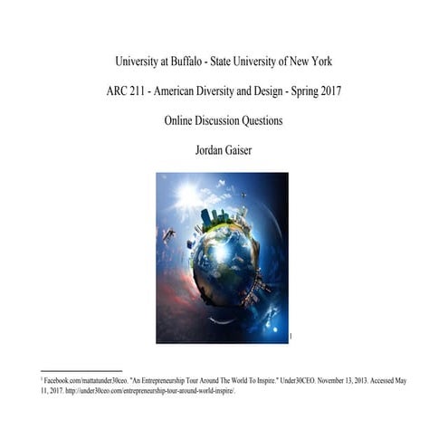 ARC 211: American Diversity and Design: Jordan Gaiser | PPT