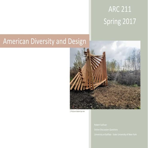 ARC 211 american diversity and design- adrian balogh | PDF