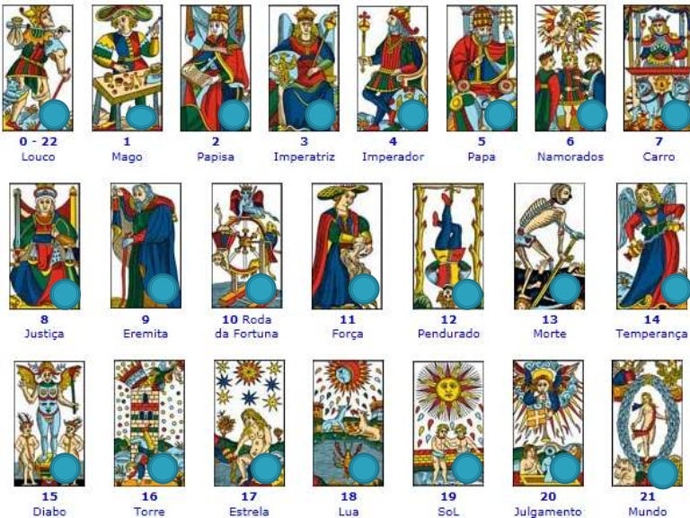 Arcanos maiores do tarô