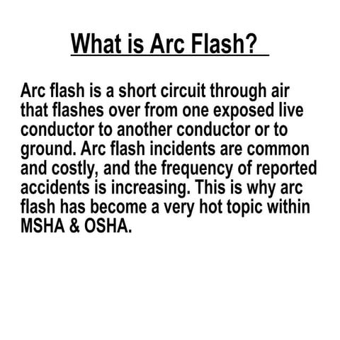 ARC_FLASH_PRESENTATION.ppt in term engineering | PPT