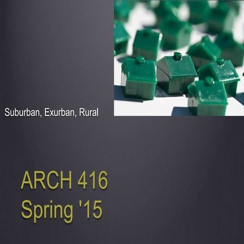 ARCH416Suburb,Exurb, Rural | PPTX