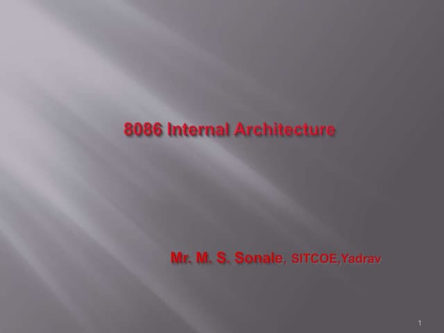 Arch 8086 Ppt 2486