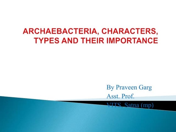Archea cell wall and membrane | PPT