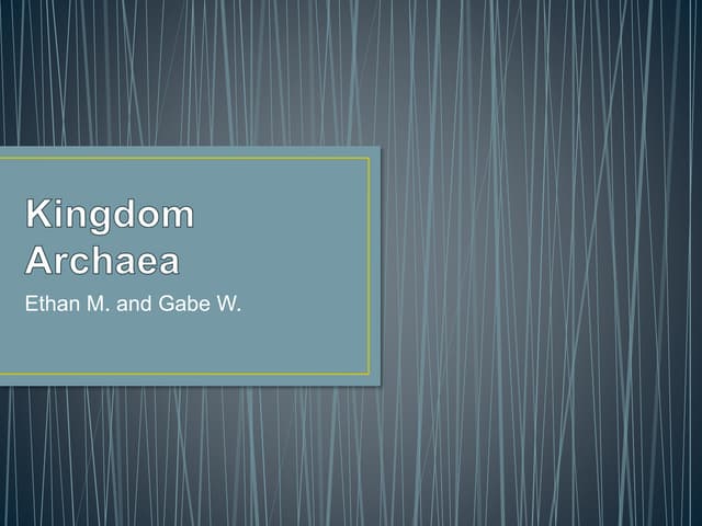 Archea cell wall and membrane | PPTX