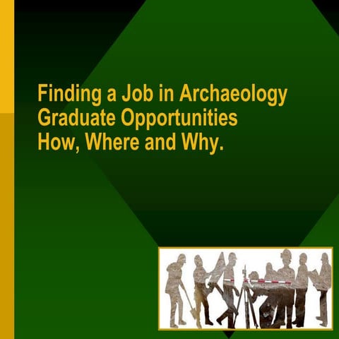 Careers in archaeology | PDF