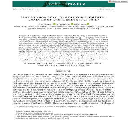 Archaeometry - 2020 - Williams.pdf
