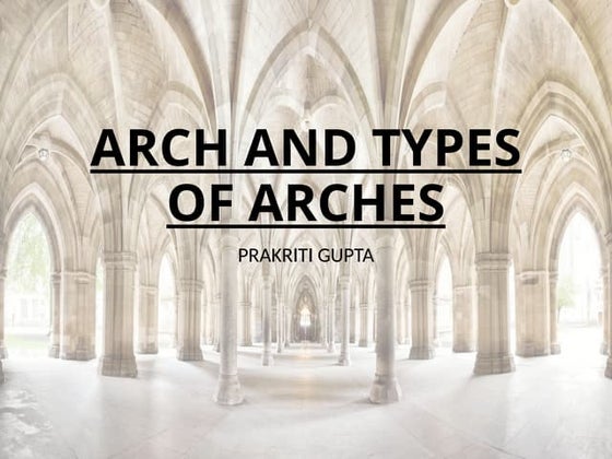 Types of Arches | PDF