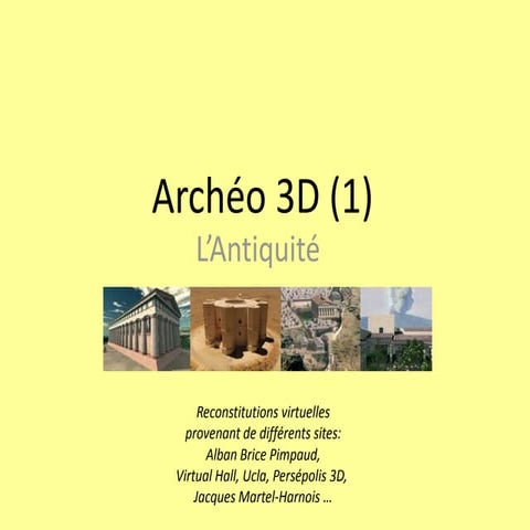 Archeo 3 d (1) | PPT