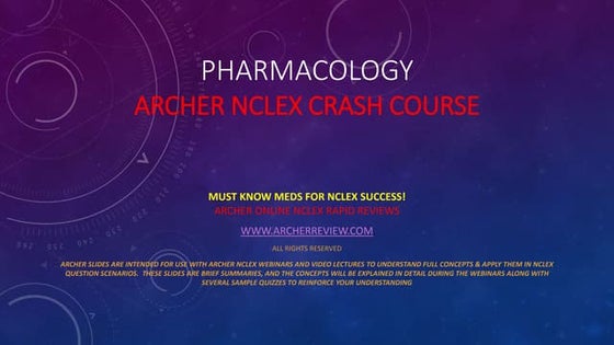 Rapid Content Prep - NCLEX- Archer Review | PDF