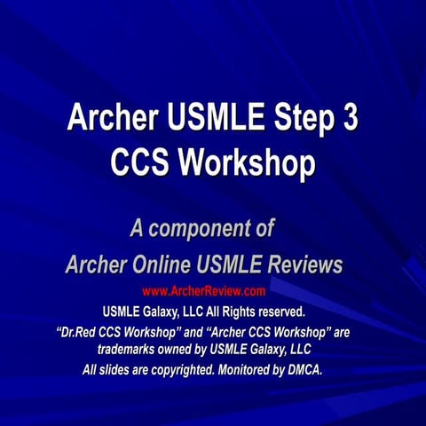 Archer step 3 ccs workshop 2019 | PPT