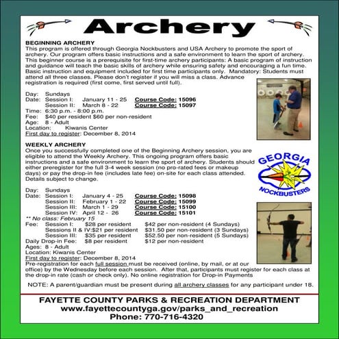 Archery Lessons and Training | PDF