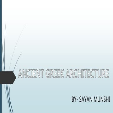 Greek Architecture | PPTX