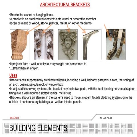 Architectural traditional building elements & hotels case study | PPT