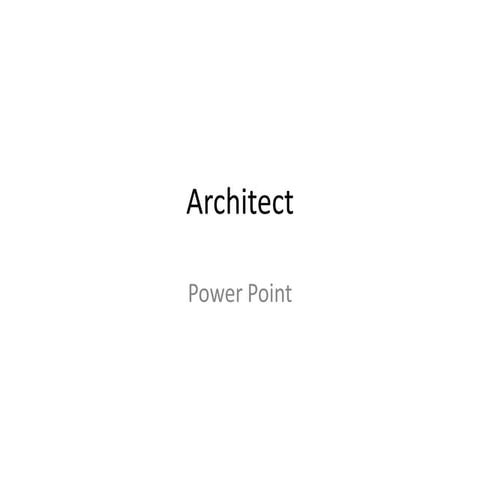 Architect | PPTX
