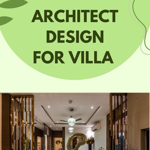 architect design for villa | Villa design| Interior design | PDF