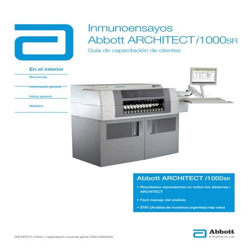 Architect i1000sr Guia de capacitacion usuario abbott | PDF