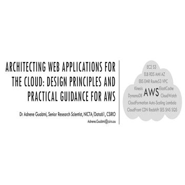 Architecting Web Applications for the Cloud - Design Principles and Practical Guidance for ...