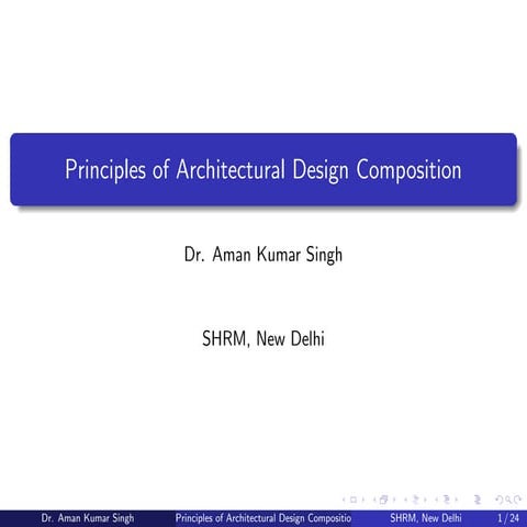 Principles of Architectural Design Composition | PDF
