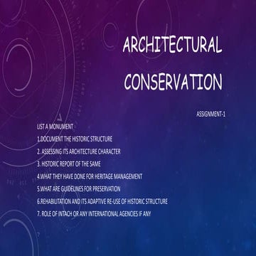 Architectural conservation assignment.pptx