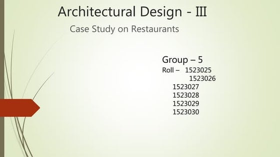 A Case Study Report at Restaurant | PDF
