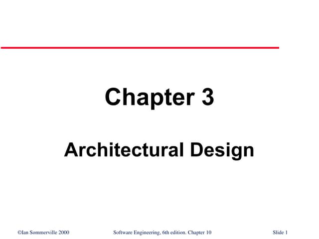 software Architectural Design software engineering | PPT software Architectural Design software engineering | PPT