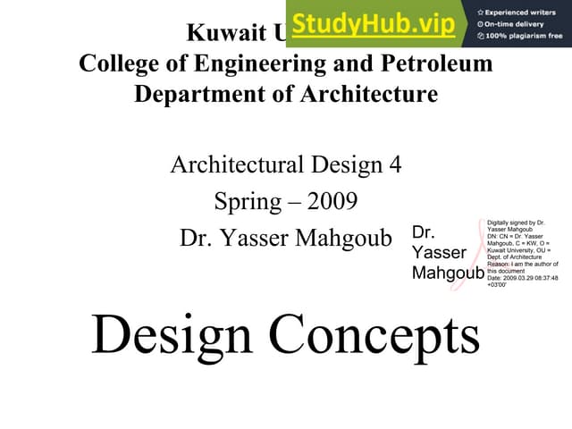 Architectural Design Concepts - | PDF Architectural Design Concepts - | PDF