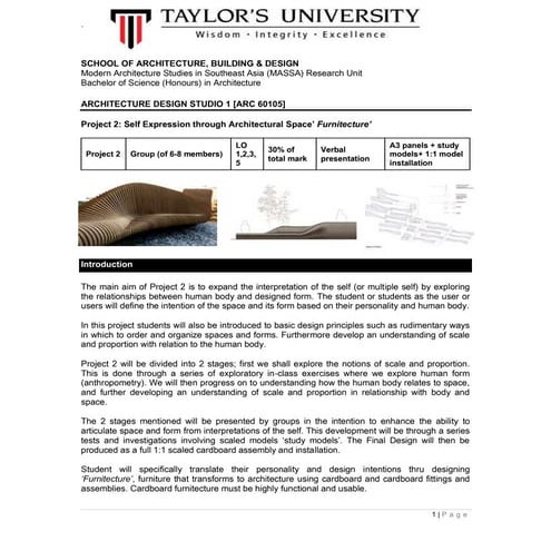 Architectural design studio 1 project 2 brief march2016 | PDF