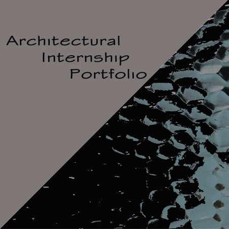 Architectural internship portfolio | PDF