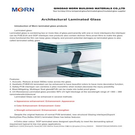 Architectural laminated glass | PDF