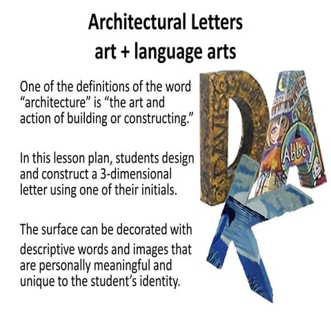Architectural Letter Sculpture | PPT
